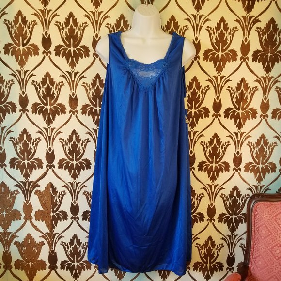 lorraine | Intimates & Sleepwear | Nwt Vtg Usa Lorraine Bluesilky Nylon ...